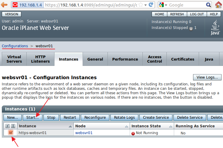 The Laboratory: iPlanet in a Solaris 11 zone (Express installation)