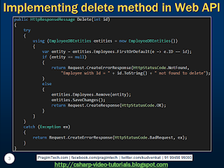 Sql server, .net and c# video tutorial: Implementing Delete method in ...