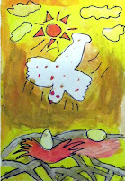 plasticaasorey: COMPONIENDO CON LA GAMA CÁLIDA EN 1º DE E.S.O.