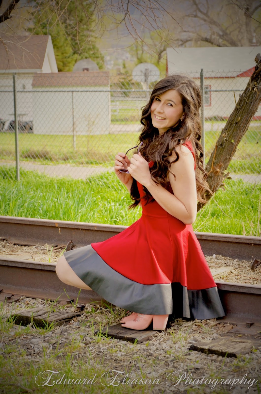 Love, Iris: Raspberry Skater Dress Featuring StyleScan