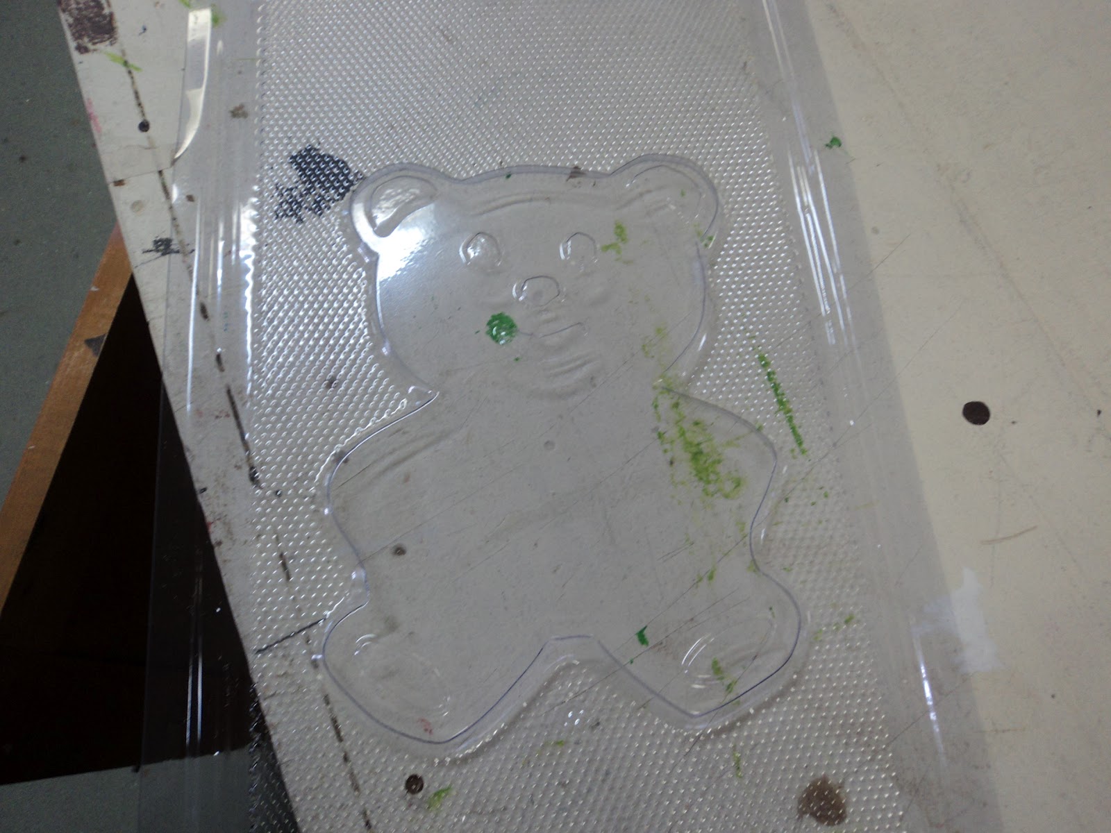 Design Futures: My clock while being vacuum formed and once finished