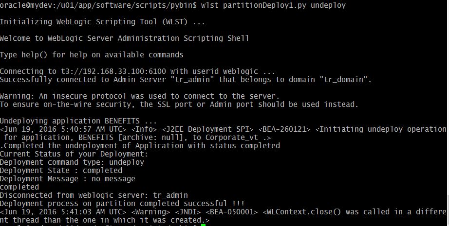 WLST by Examples: Multitenancy in WebLogic 12c Part -7 Deploy and Undeploy Application to a ...