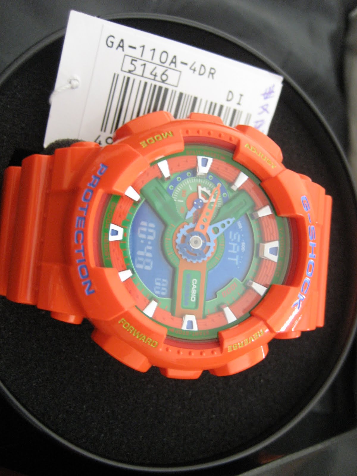 Rare 4 Sale: For Sale: CASIO G SHOCK GA-110A-4 Hyper Colors Watch Orange