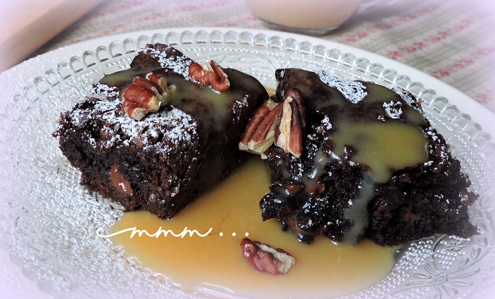 Mochachino Brownies with White Mocha Sauce | The English Kitchen