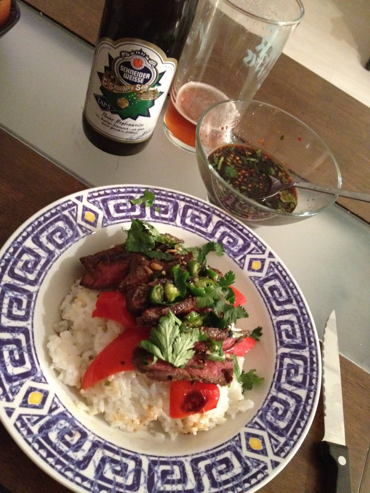 Thai Weeping Tiger Steak with Coconut Jasmine Rice - Eating isn't Cheating