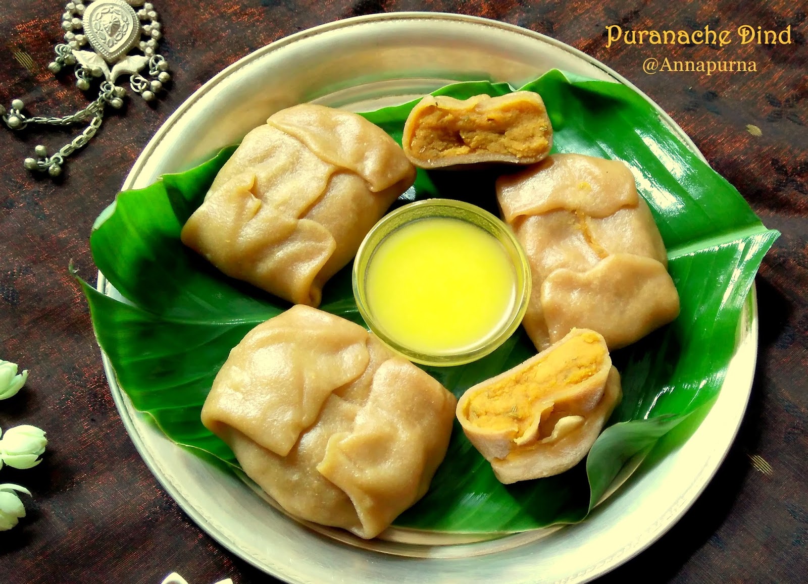 Annapurna: Puranache Dind - Steamed Sweet Bengal Gram Parcels From ...