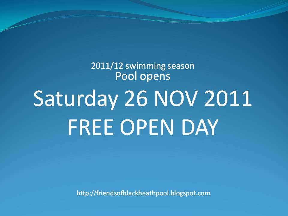 Blackheath Pool: summer swimming since 1931: 11/1/11 - 12/1/11