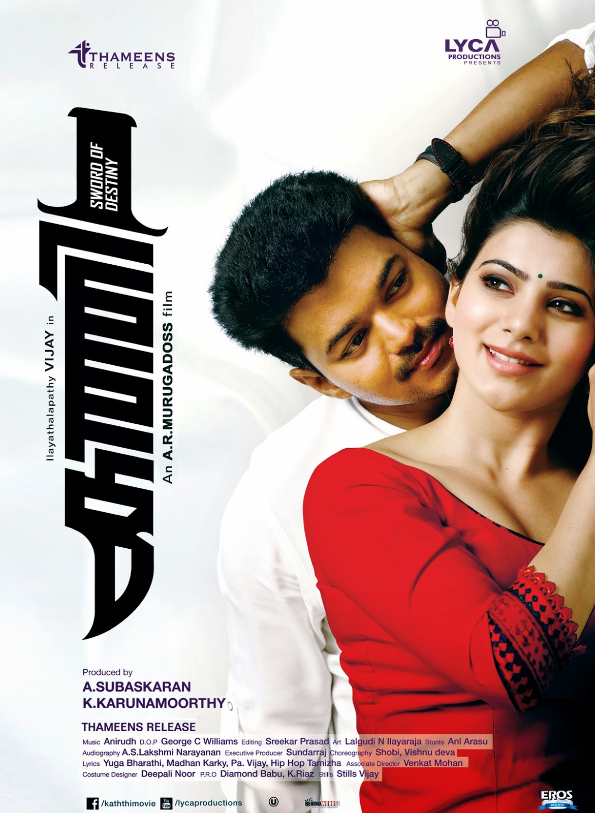 Cinema Daddy: Kaththi Movie Official Posters HQ - Illayathalapathy ...