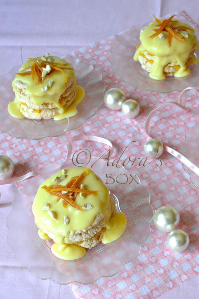 Adora's Box: WHITE CHOCOLATE AND MANGO MINI SANS RIVAL