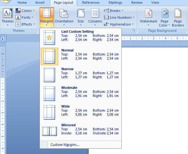cara mengatur ukuran Margin rata kanan kiri atas bawah di word - 4333 ...