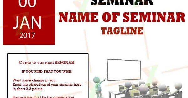 6 Simple Creative Posters for school and college Seminar - XYZpedia