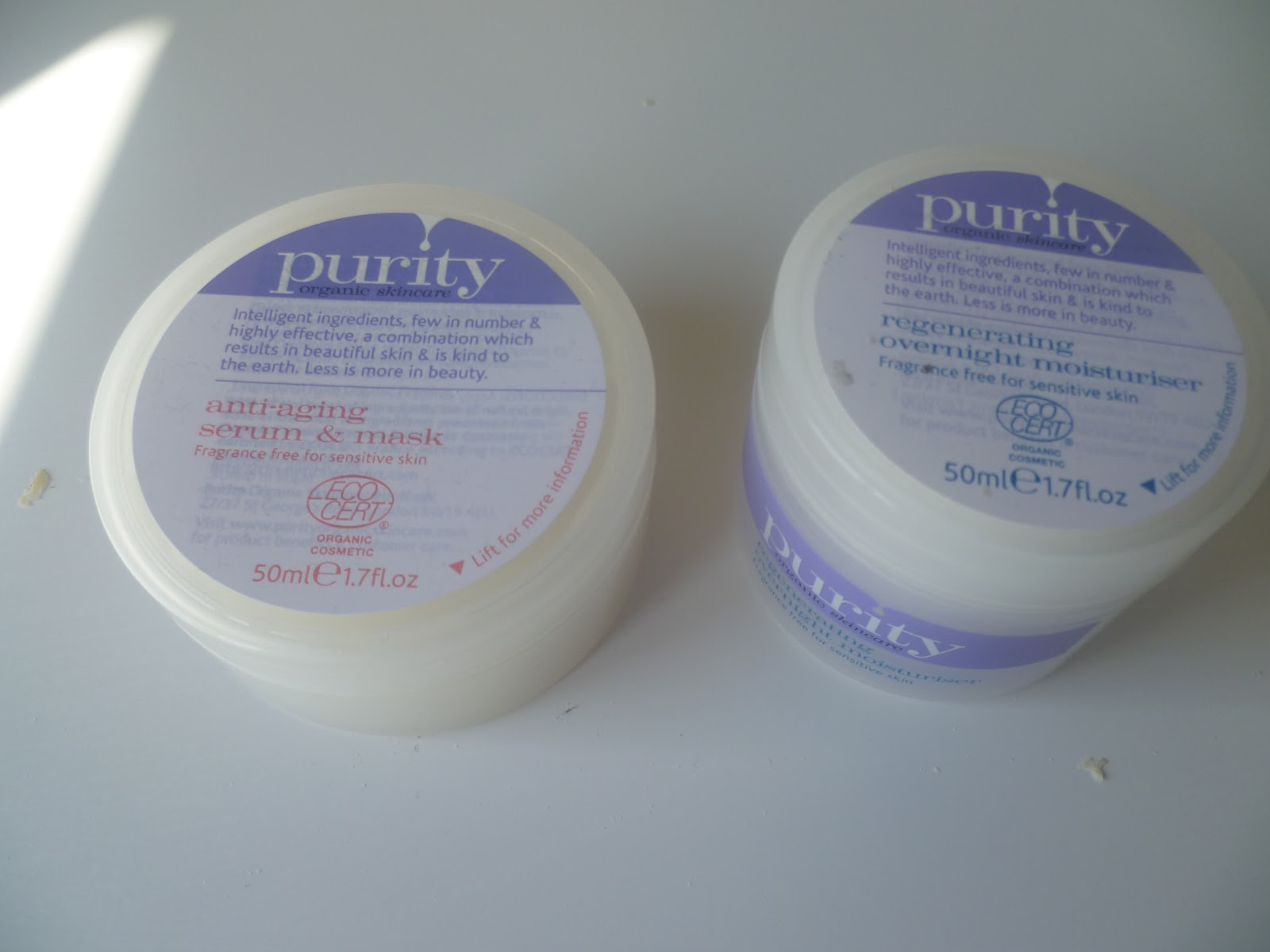 Purity Organic Skincare treats - A Review - Futures