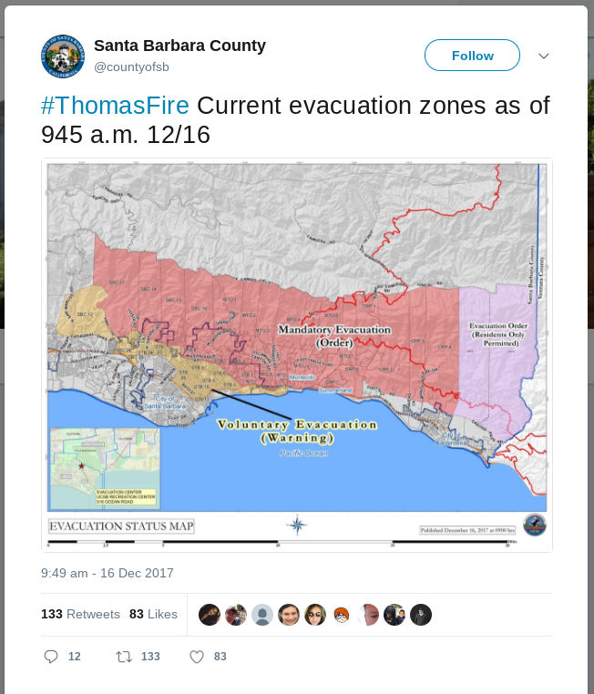 Arctic News: Fires threaten Santa Barbara