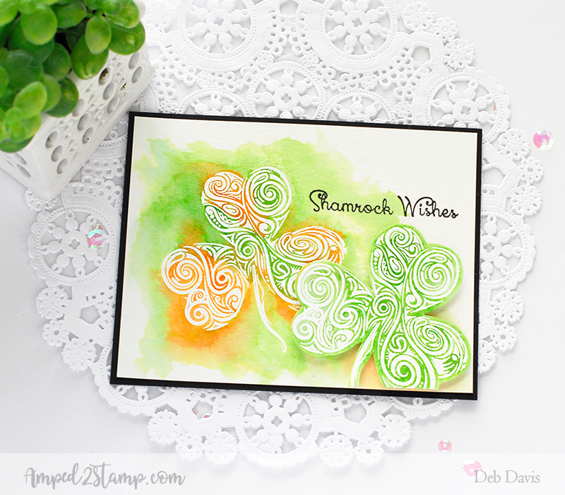 Shamrock Swirl Wishes - NewAmped2Stamp