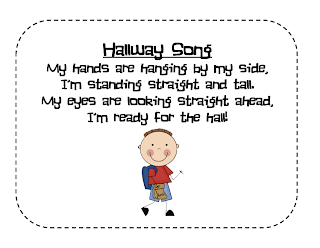 Classroom Freebies Too: Hallway Songs