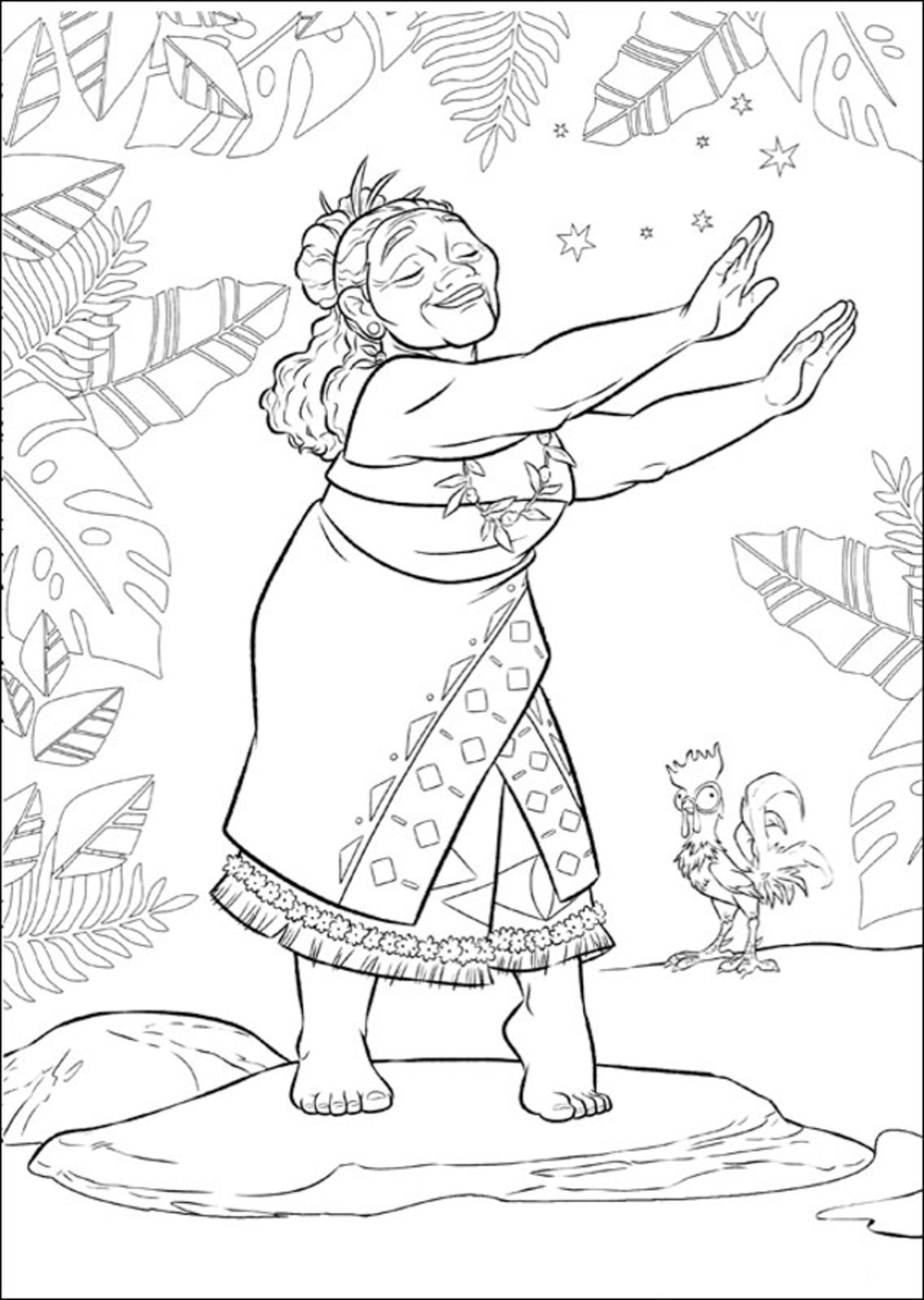 Baú da Web: Moana desenhos para colorir