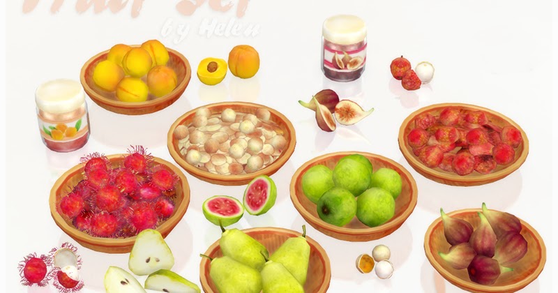 Helen-sims: TS4 Fruit Set (Updated 16 July)