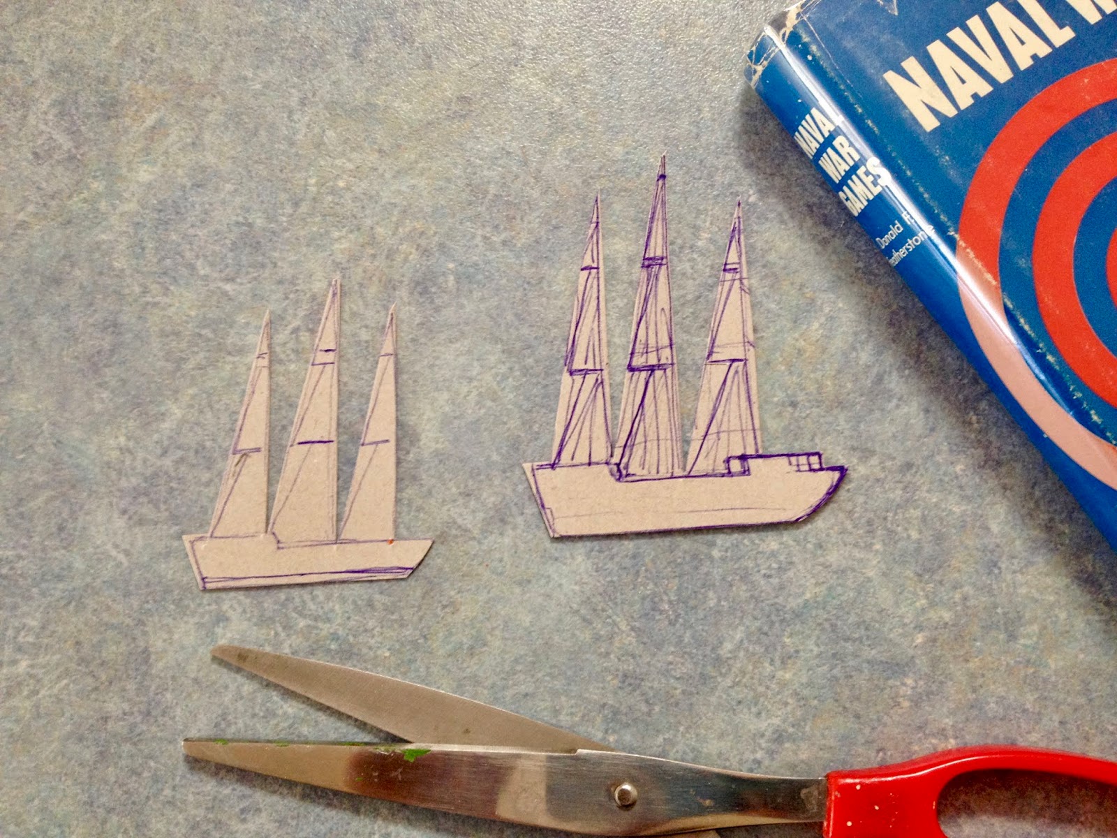 Grid based wargaming - but not always: Wooden (MDF) ships of the line