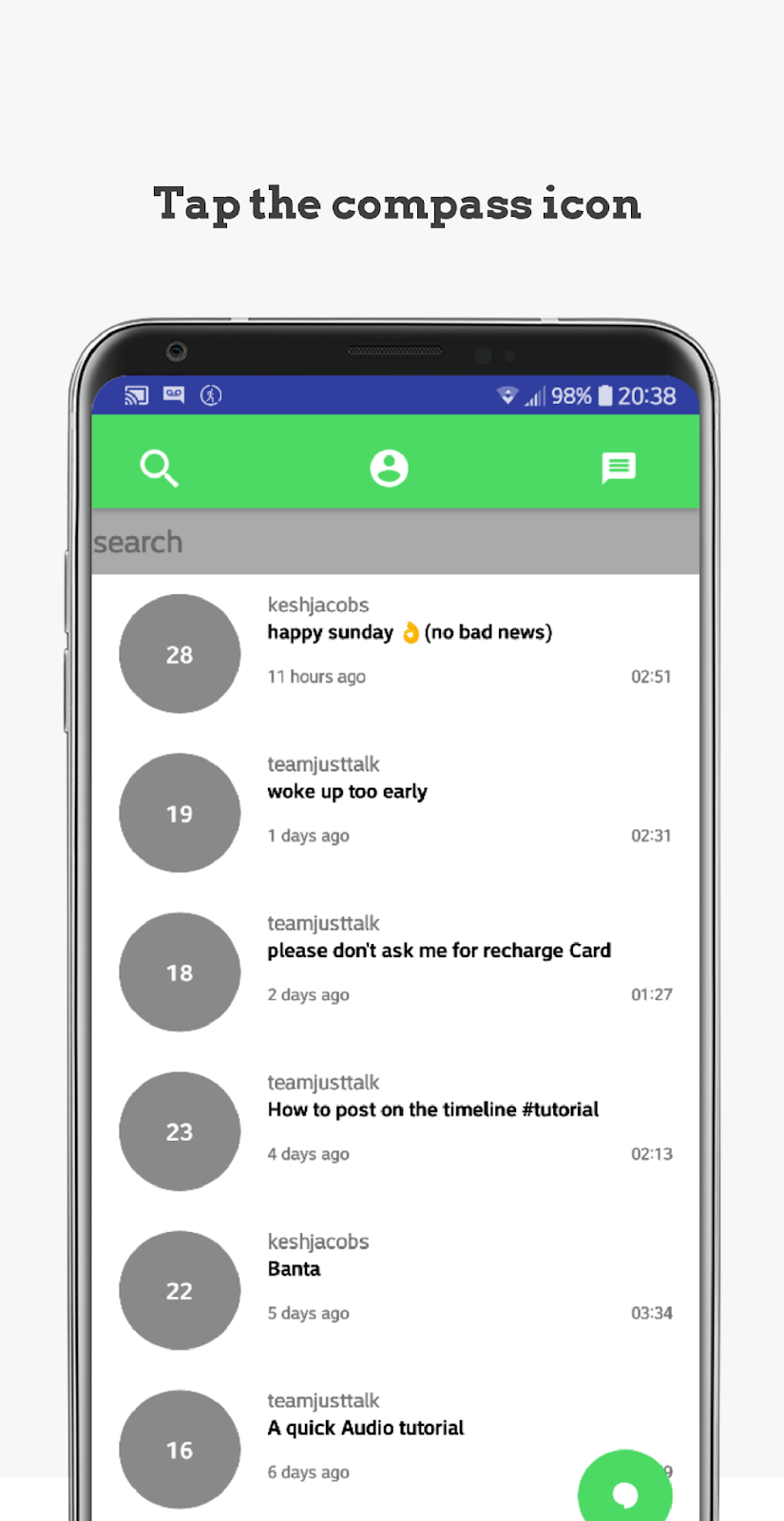 Just Talk - Audio messenger (Don't Text, Just Talk)