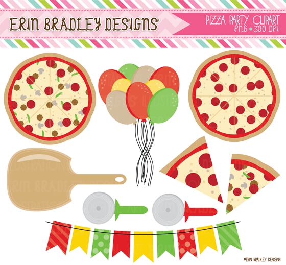 Pizza Party Clip Art
