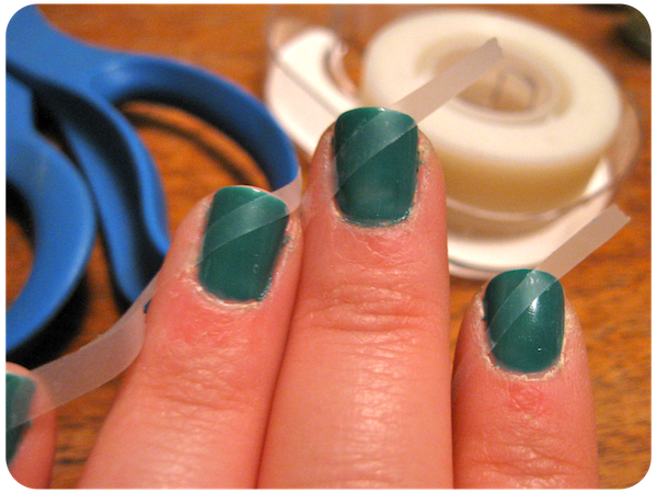 BEAUTY: Diagonal Nail Tip Manicure | Neon Rattail