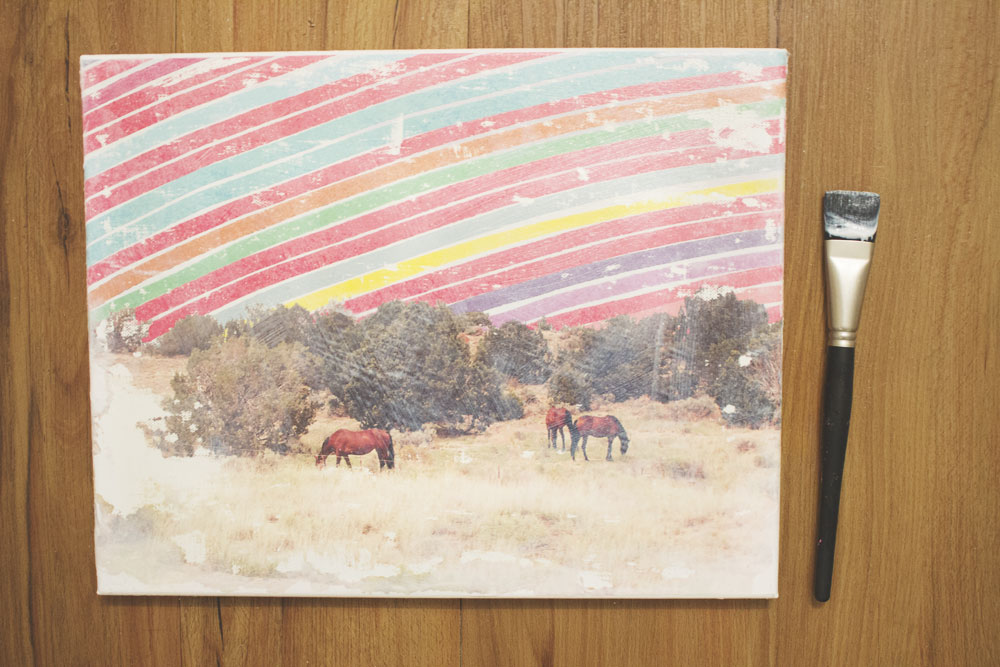 DIY | Distressed Canvas Print » The Wanderful Soul