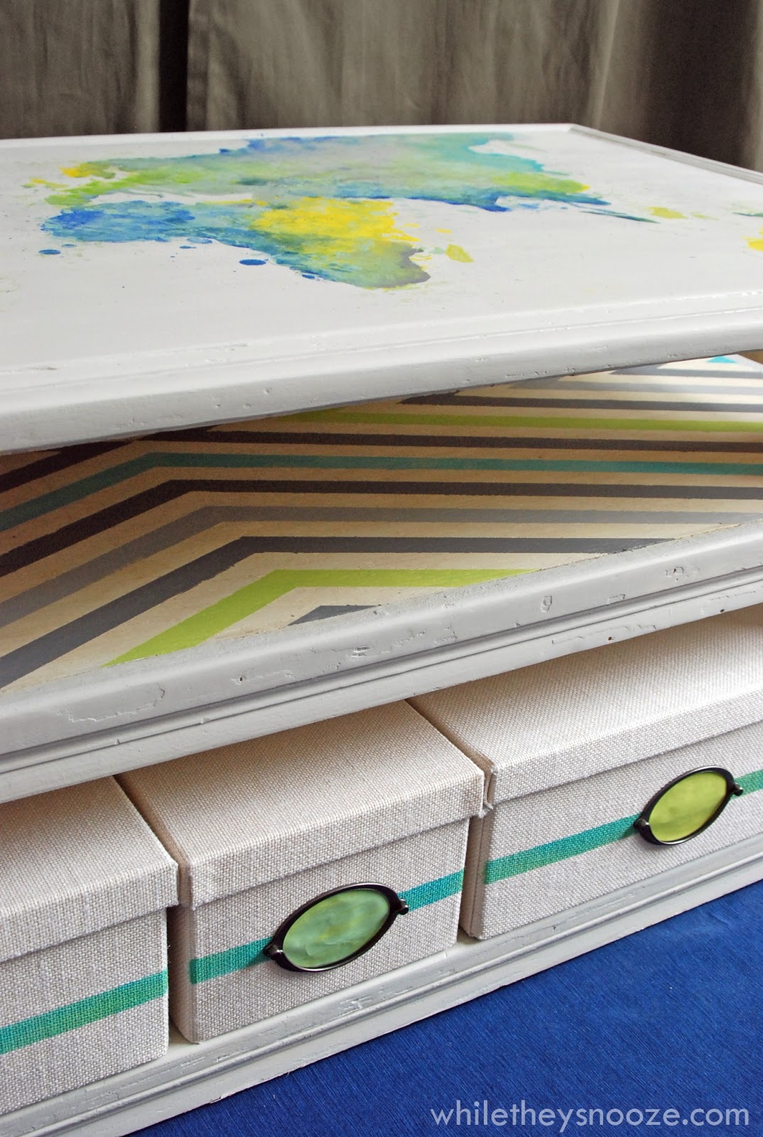 While They Snooze: DIY Map Table Tutorial