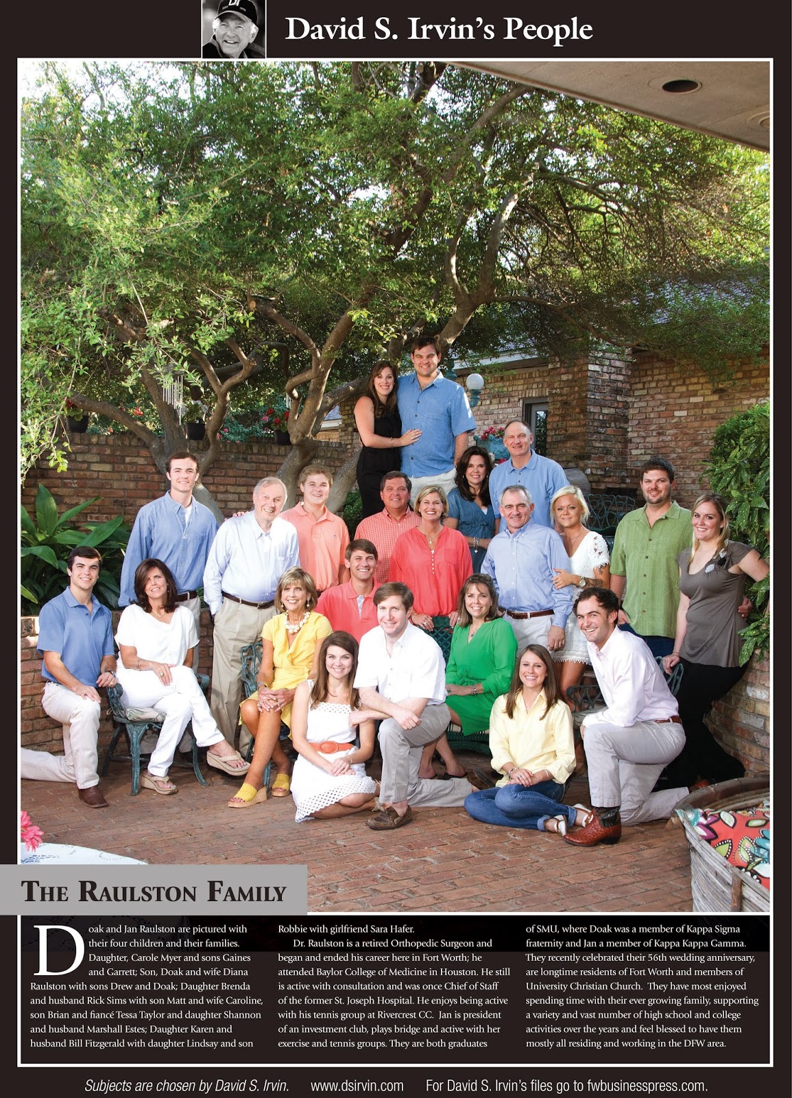 Fort Worth Business Press 2014: The Raulston Family - 10 Feb 2014