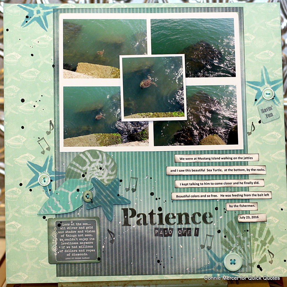 crafty goodies: Scrapbooking with Quick Quotes!