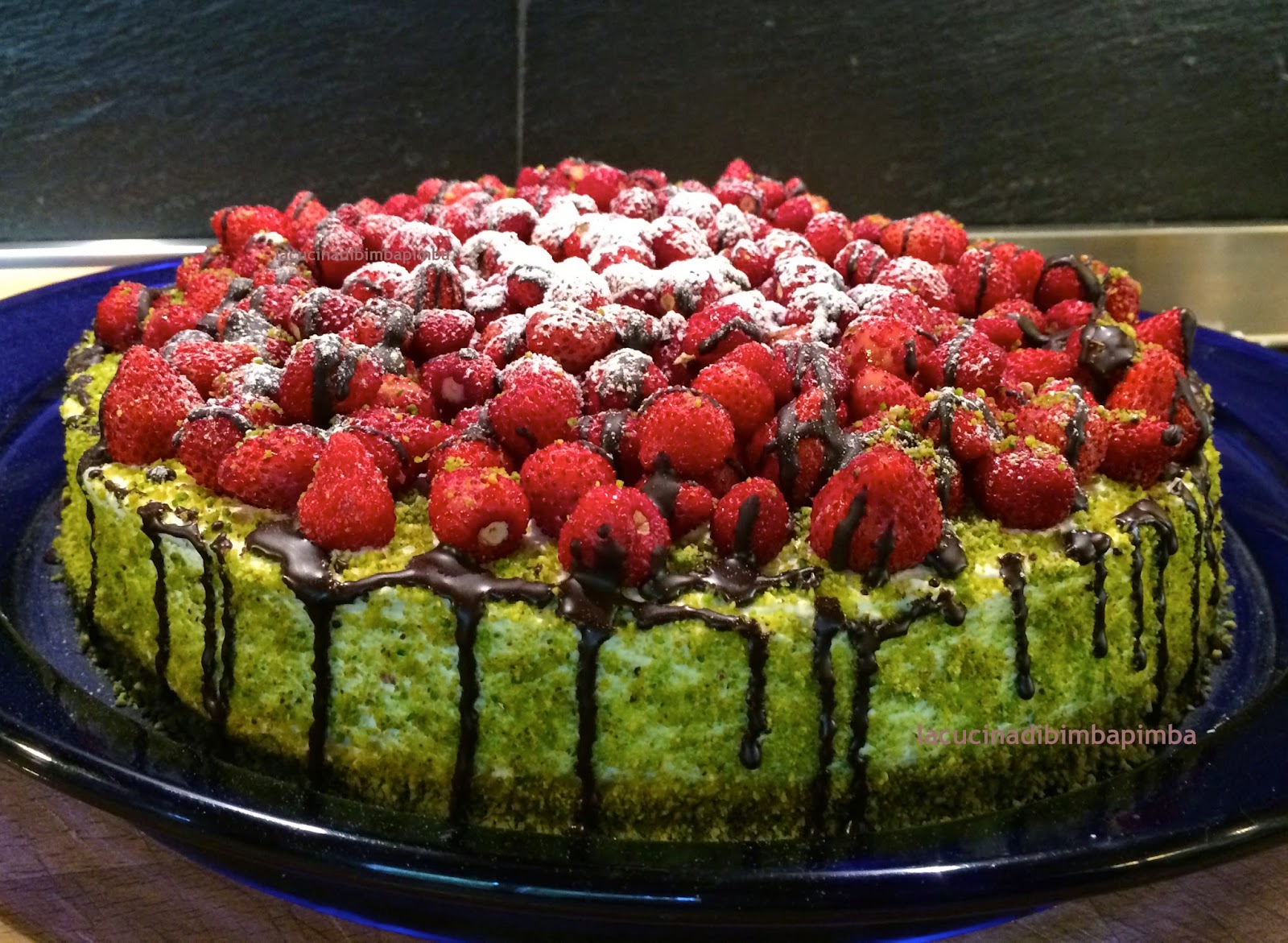 la cucina di bimba pimba: torta fragolina e pistacchiosa!