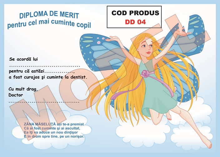DIPLOME FEL DE FEL : MODELE DE DIPLOME DE MERIT PENTRU COPII LA STOMATOLOG