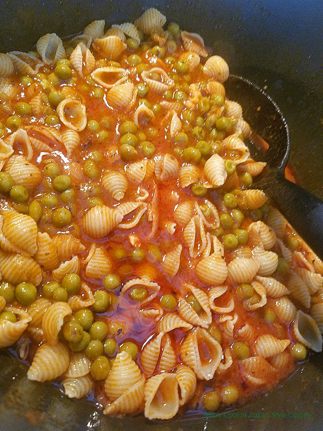 Grandma's Chicken Thighs Sauce and Peas | What's Cookin' Italian Style ...