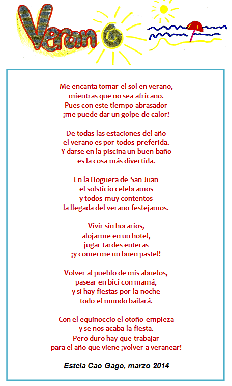 Blog de Quinto Curso - C.P. Salinas (Asturias): POEMAS: "Las estaciones ...
