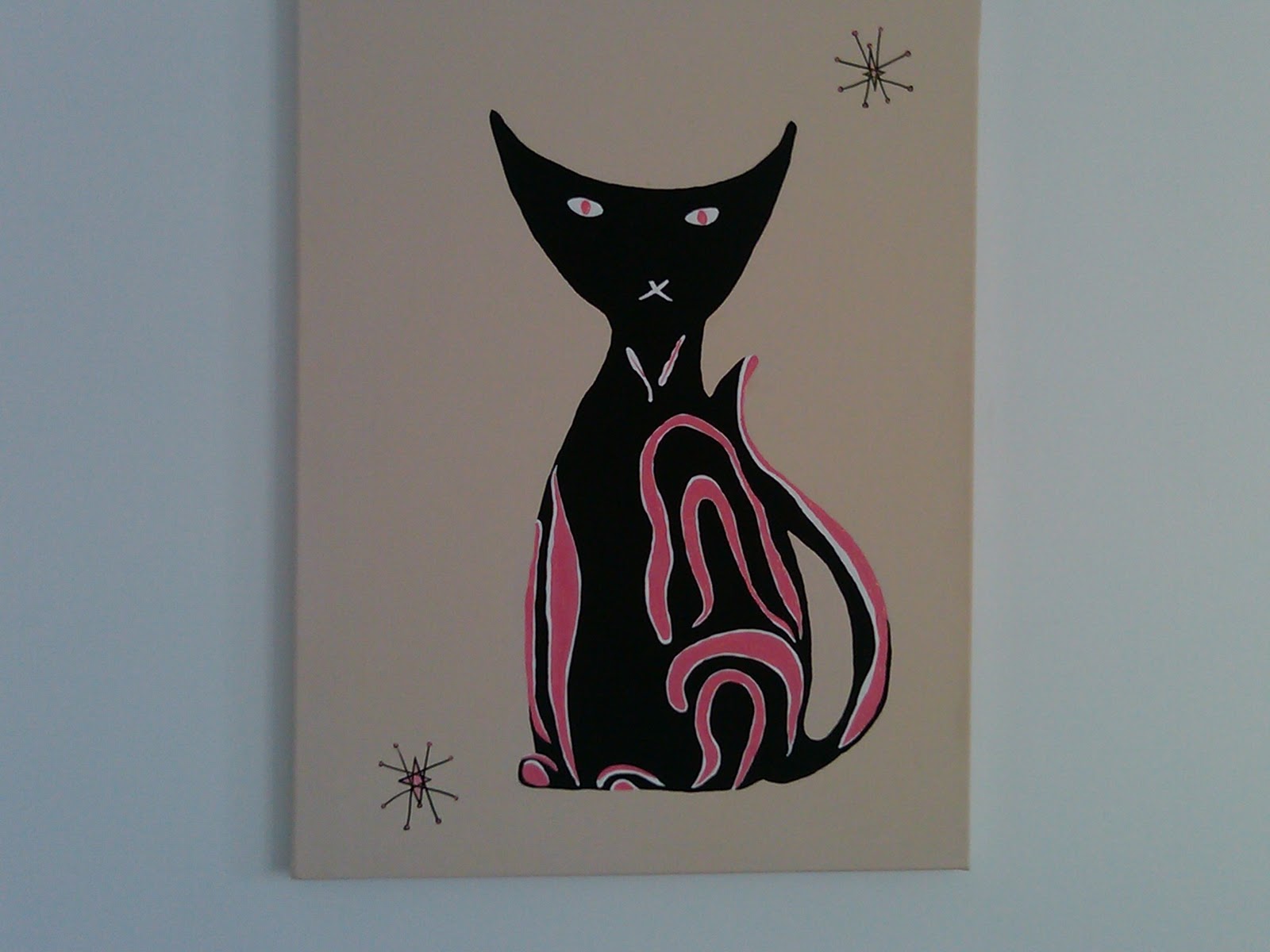 The DC Metro Retro: Atomic Era Cat Painting Inspired by Straight ...