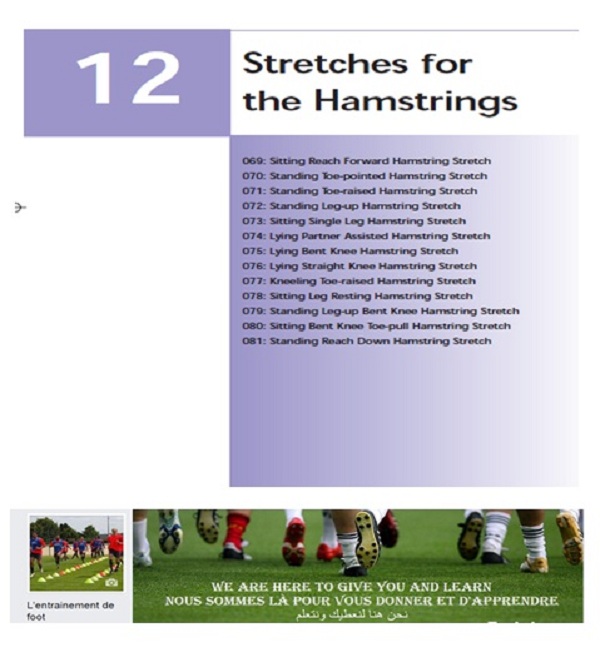 stretches for the hamstring - coach football