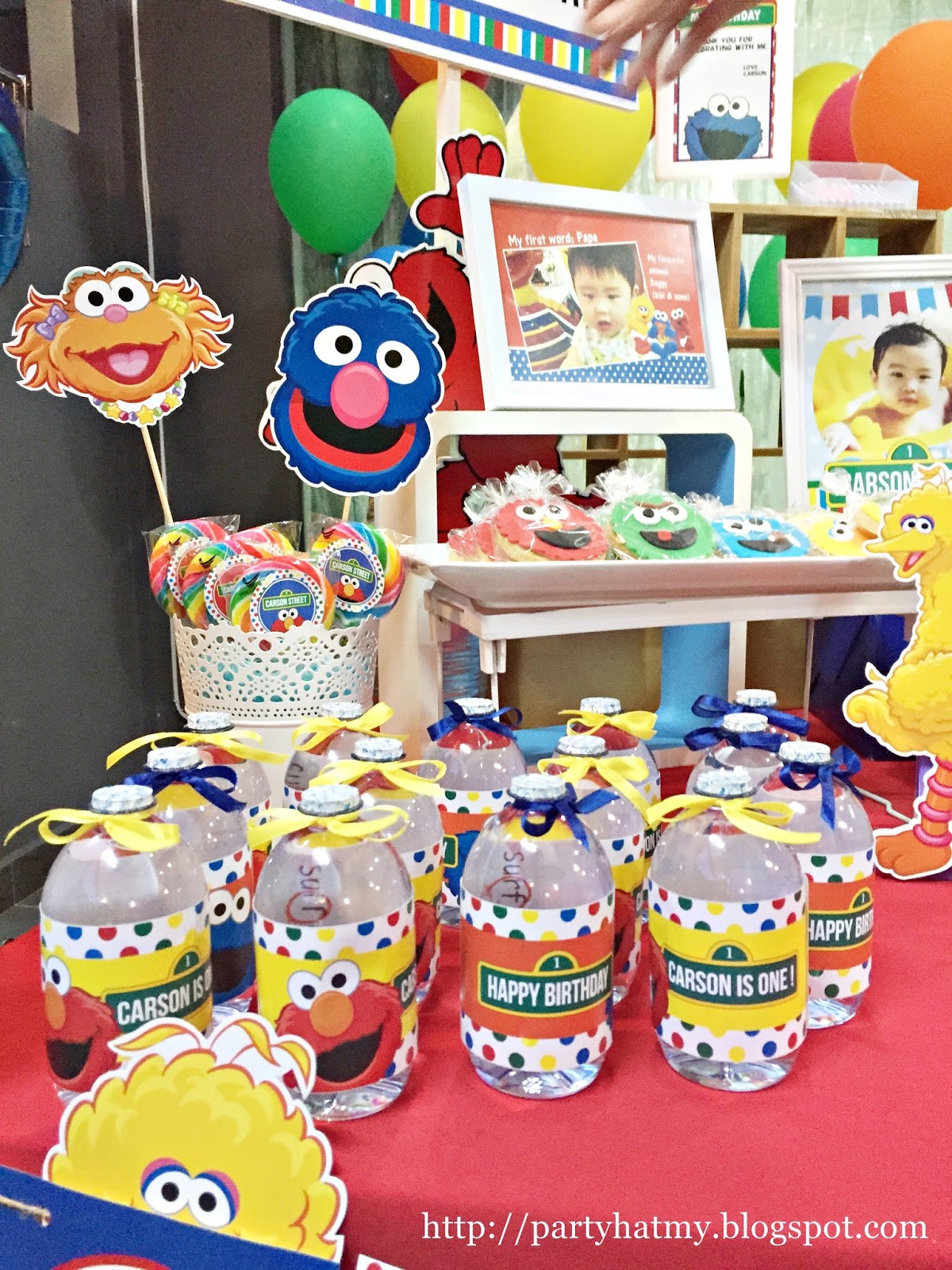 Party Hat: Sesame Street Birthday Party for Carson