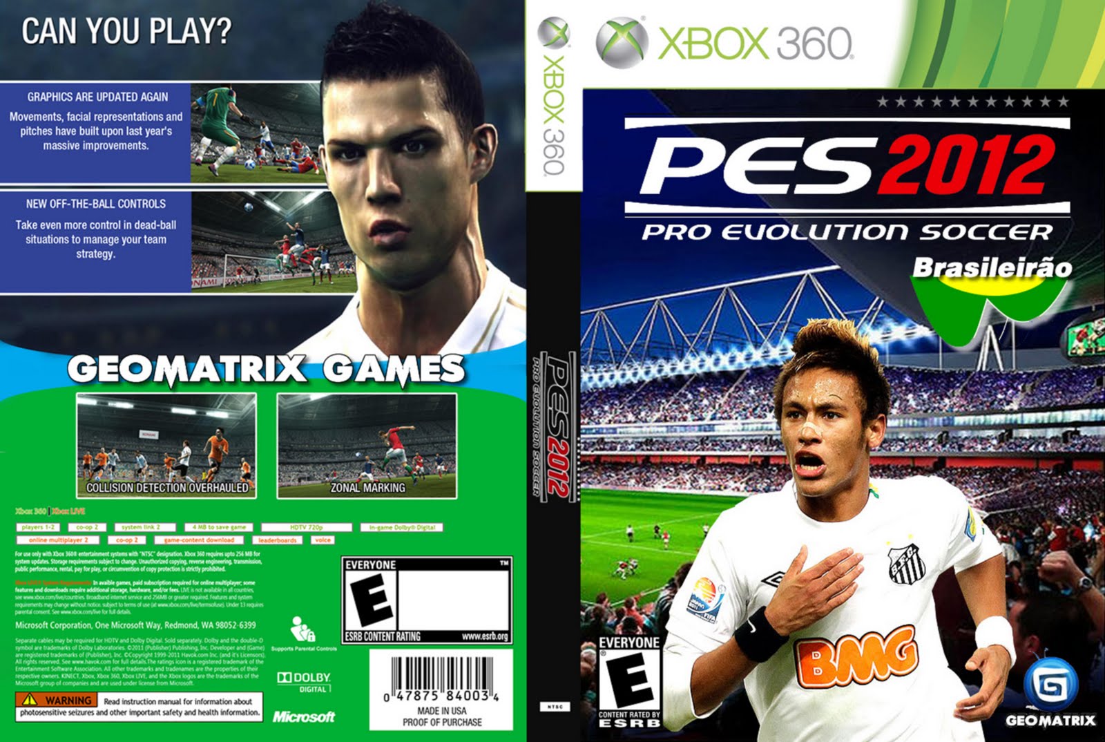 Capa PES - Pro Evolution Soccer - Brasileirão 2012:Covers Filmes
