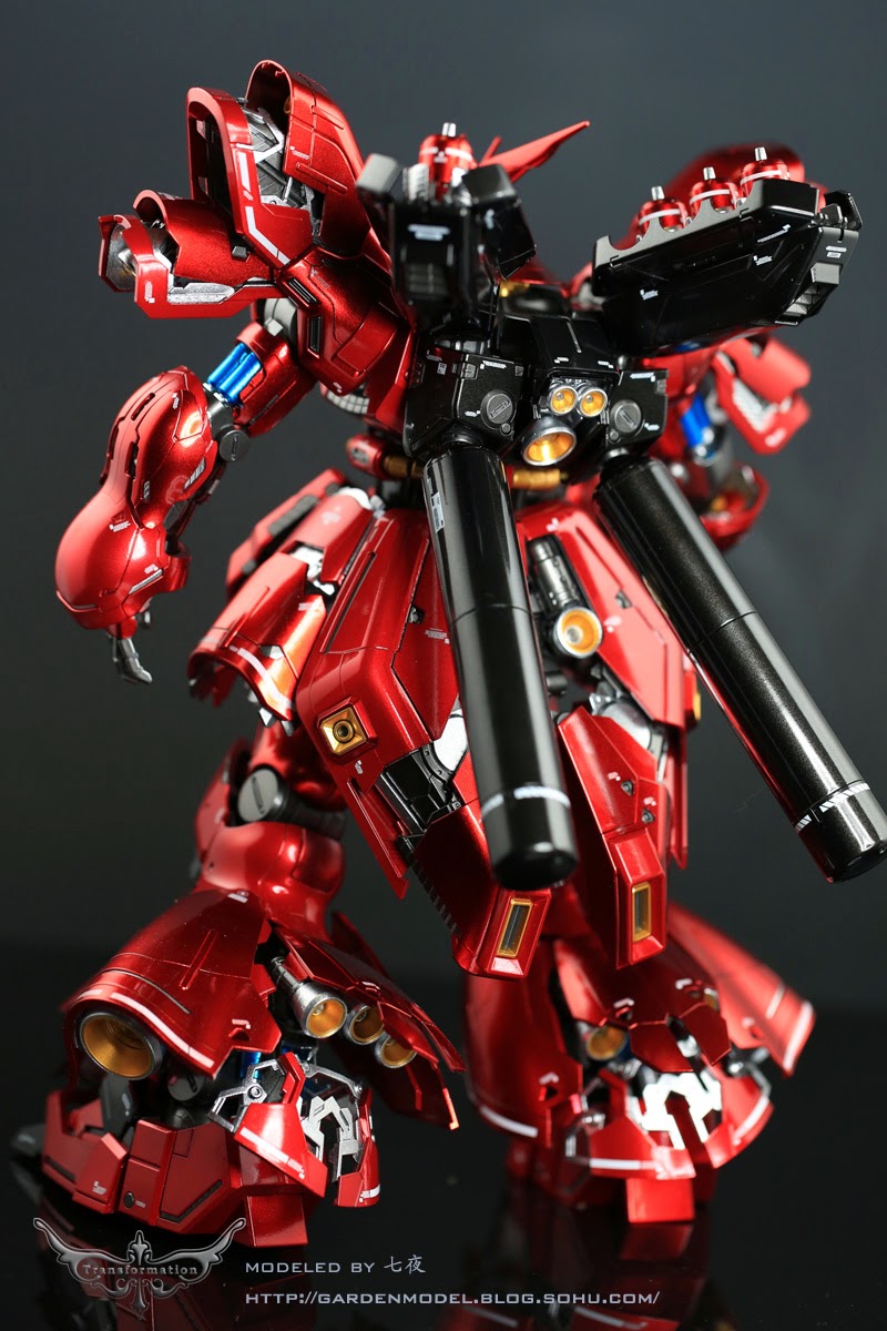 GUNDAM GUY: MG 1/100 Sazabi Ver.Ka - Metallic Color Painted Build