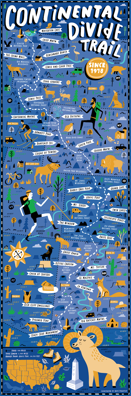 I Draw Maps: Illustrated Maps of The Appalachian Trail, The Continental ...