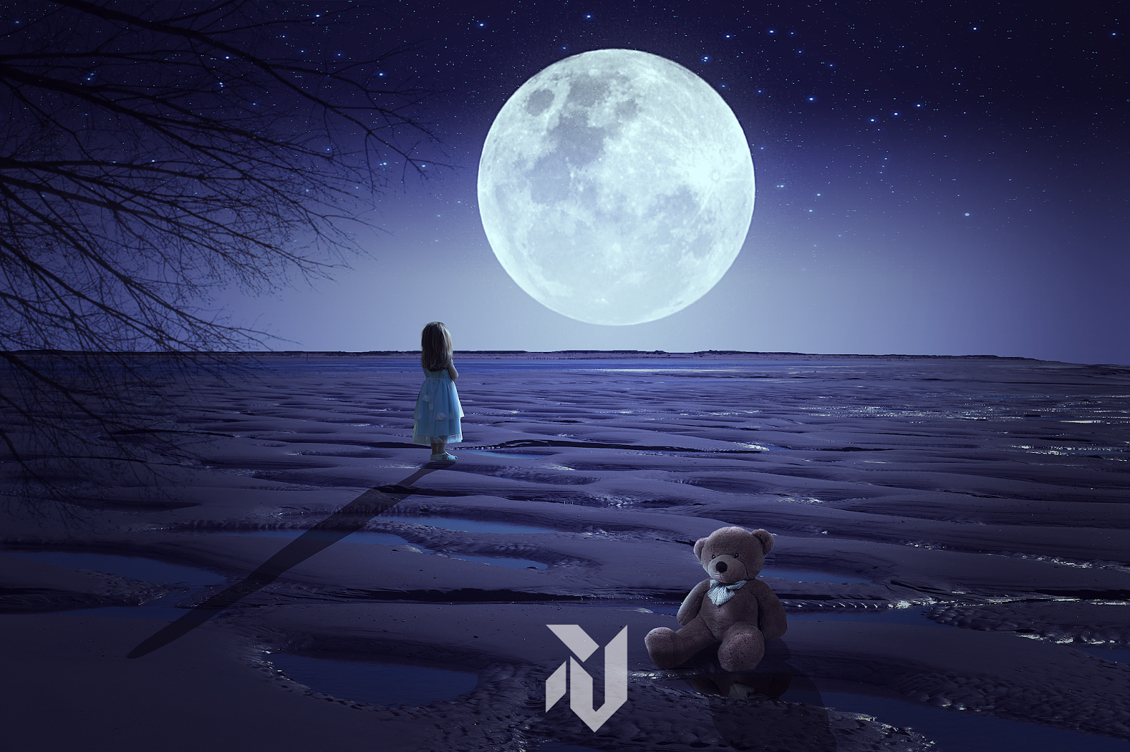 The Big Moon Fantasy Manipulation Scene Effect In Photoshop CC ...