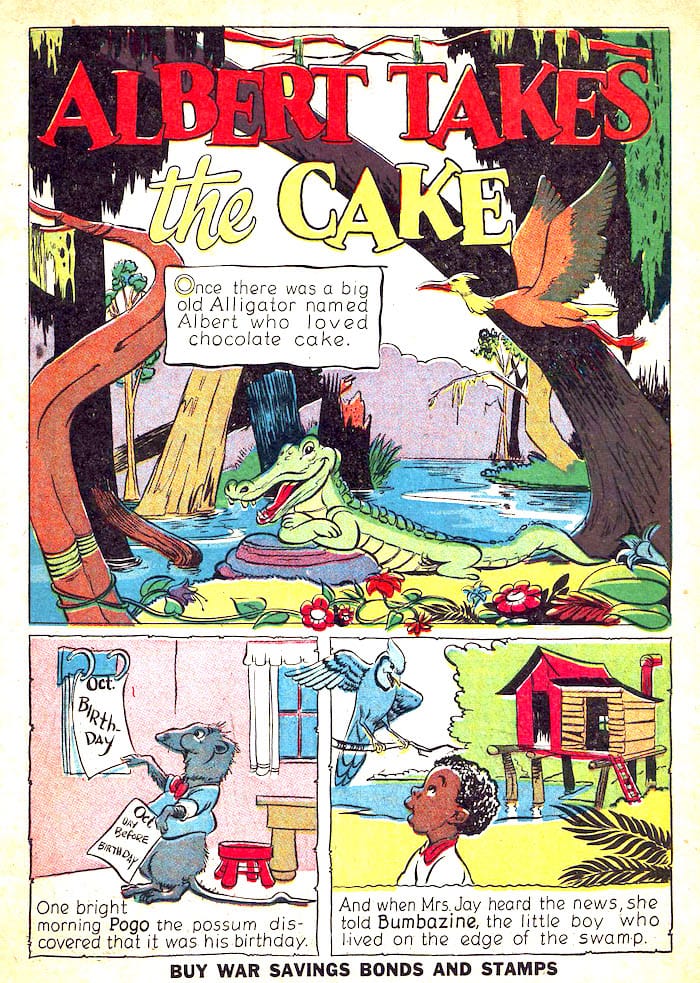 Animal Comics #1 - 1st Pogo Possum, Albert Alligator - Pencil Ink