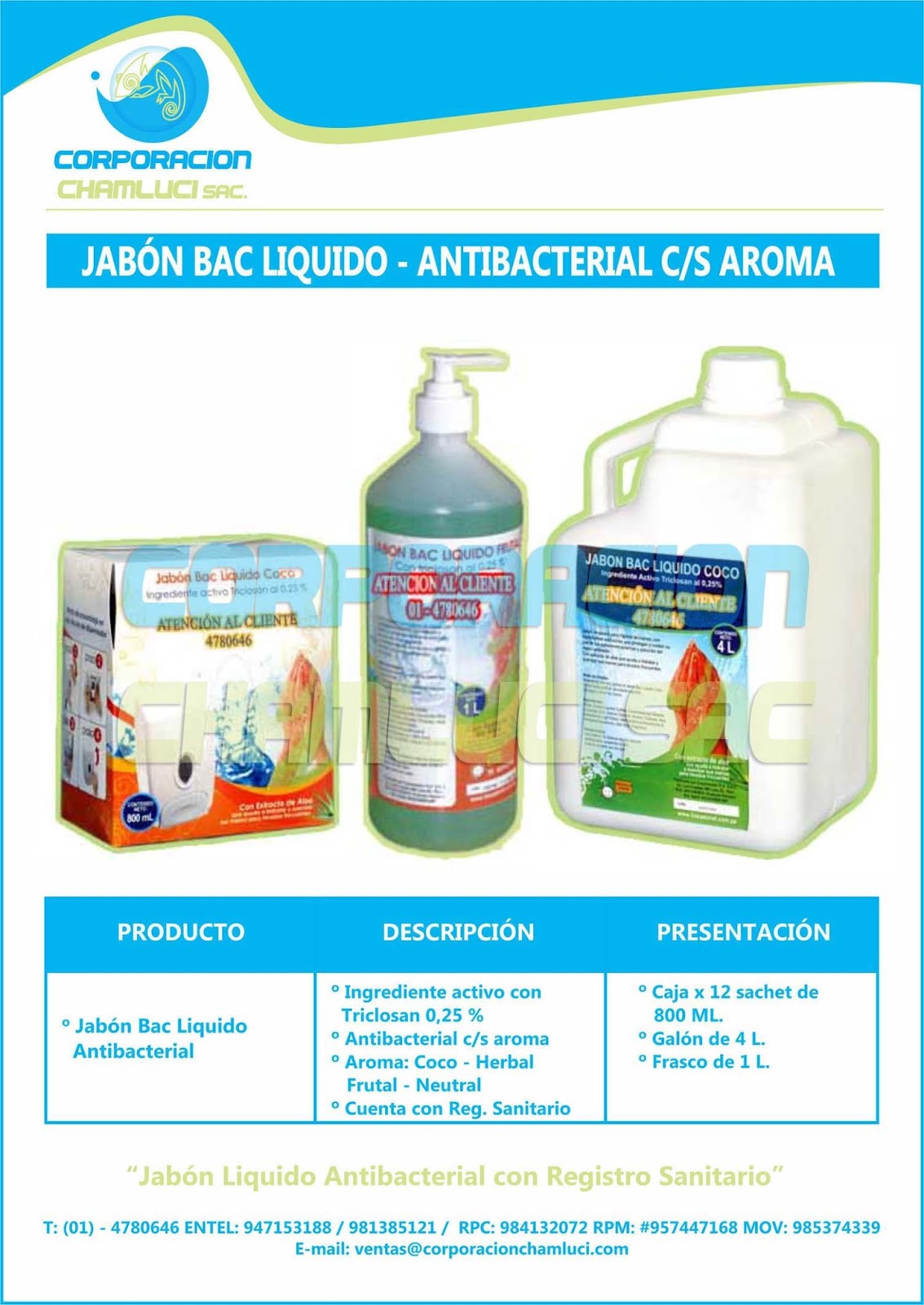 PRODUCTOS DE LINEA INSTITUCIONAL Y HOTELERA: jabón liquido ...