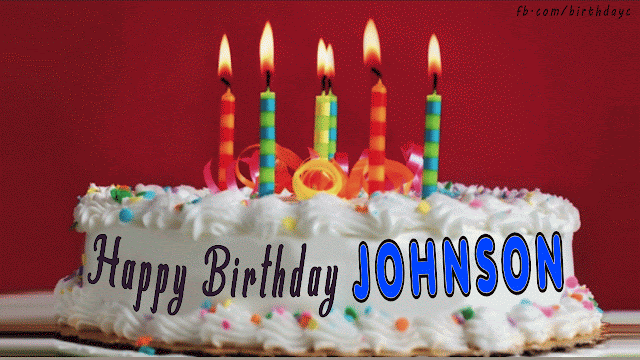 Happy Birthday JOHNSON images gif