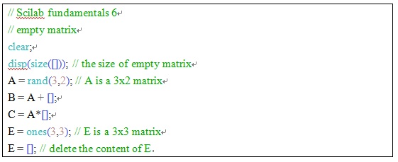 Scilab Kit Scilab Fundamentals 6 Other Matrix Operations