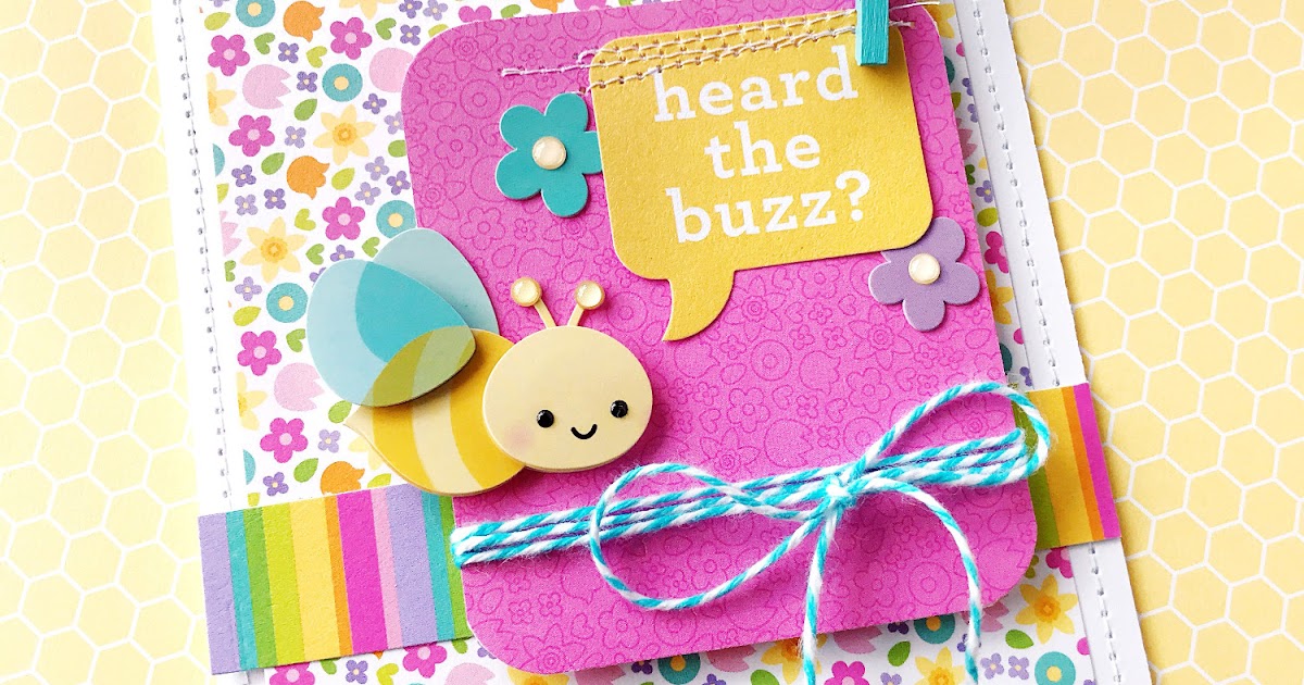 Doodlebug Design Inc Blog: NSD 2019 | Heard The Buzz Card with Nathalie