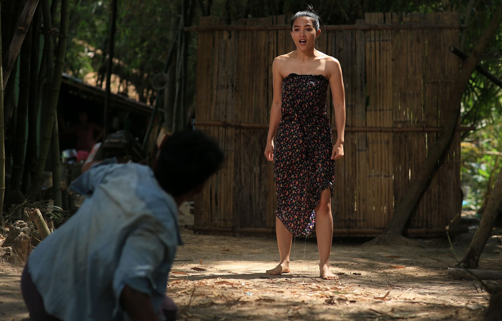 Aye Myat Thu Behind The Scenes Shots In Myanmar Movie