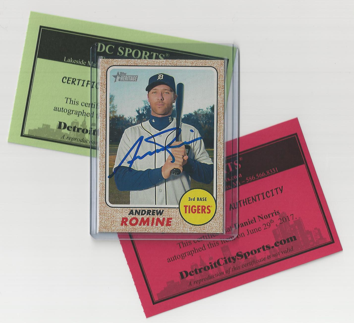 Scribbled Ink ~~~~~: Dual Tigers Signatures - Daniel Norris and Andrew ...