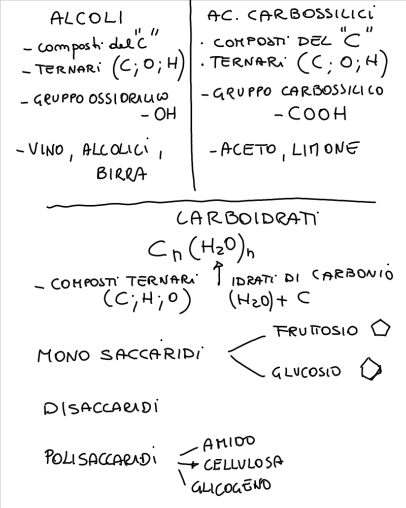 Alcoli e Acidi Carbossilici | Lezione Scienze 23 novembre