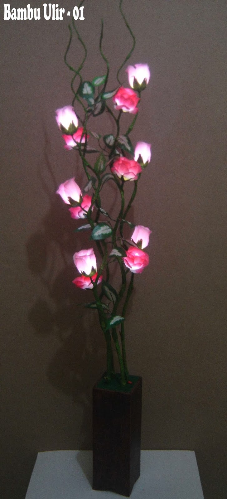 Lampu Bunga Hias: LamPu BuNGa Bambu ULIR