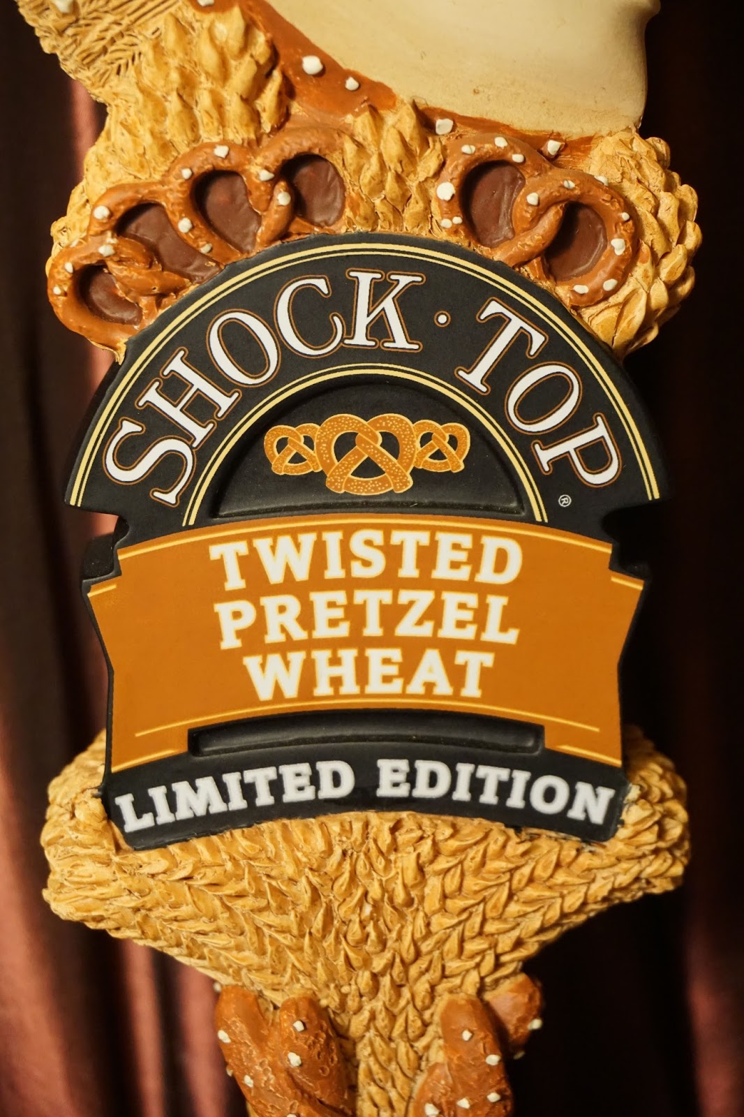 Tap Handle #529: Anheuser-Busch - Shock Top Twisted Pretzel Wheat